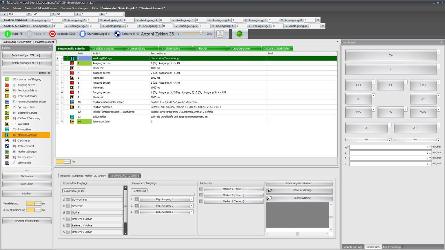 SPS Automatisierung mit ISP Motion Control